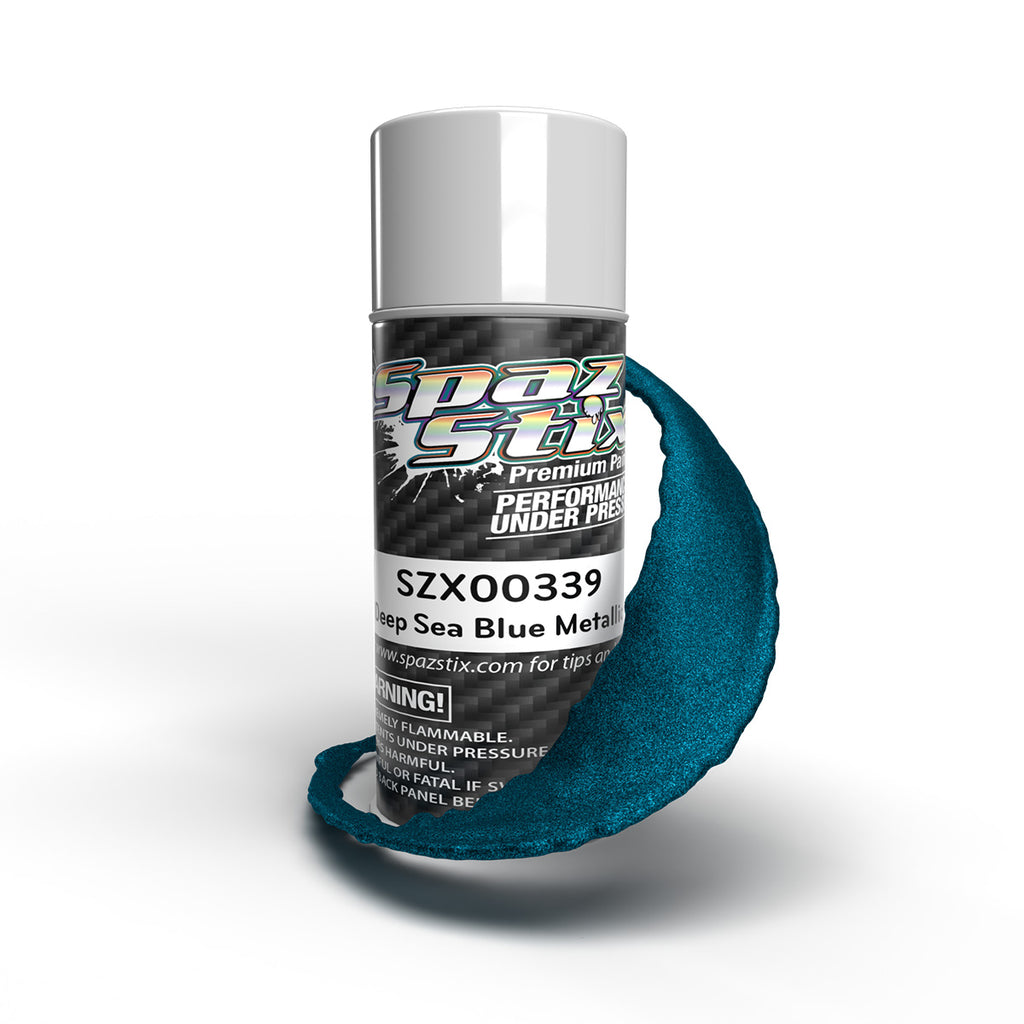 Deep Sea Blue Metallic Aerosol Paint, 3.5oz Can – Spaz Stix by HRP